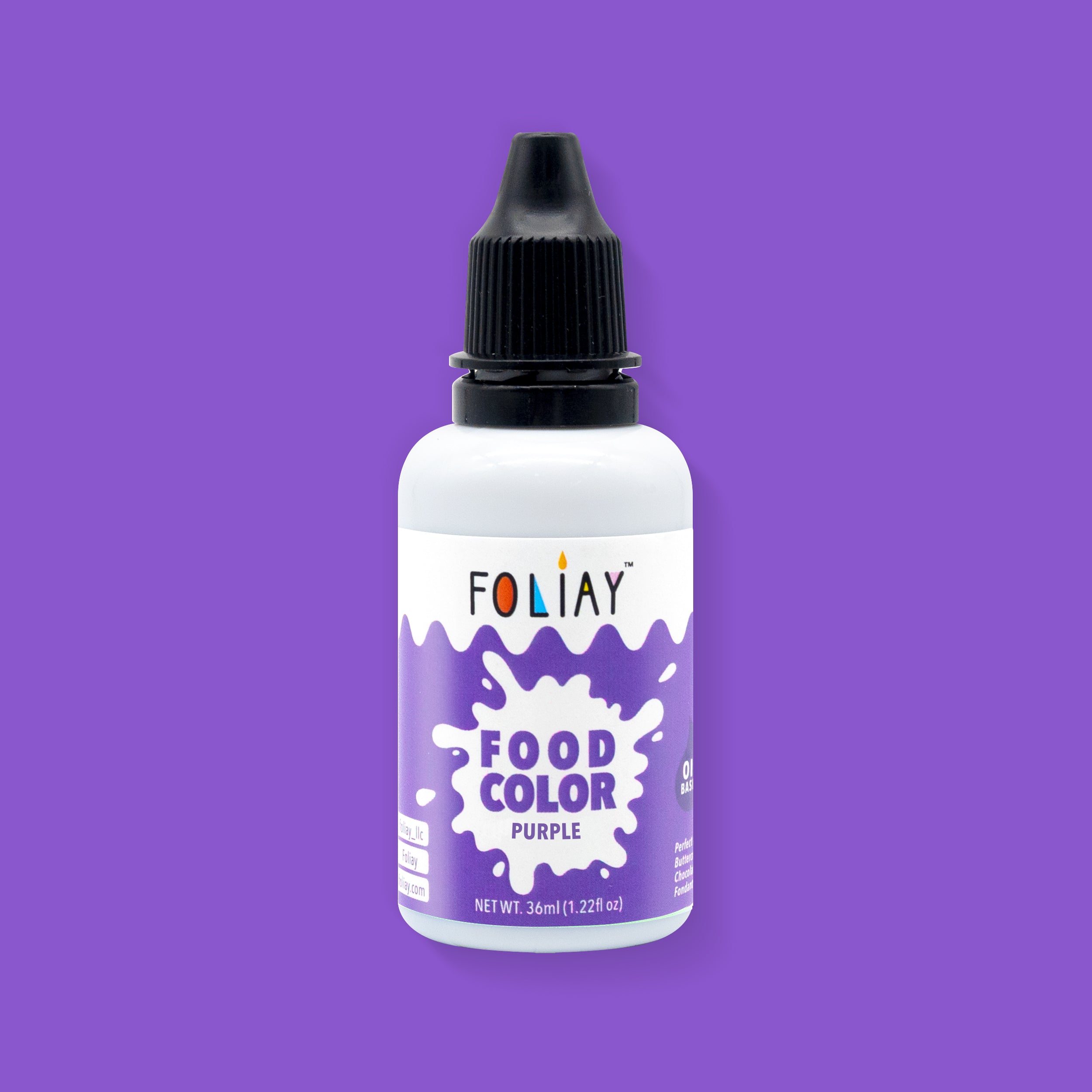 Oil Based Food Color Purple 1.22oz – Foliay